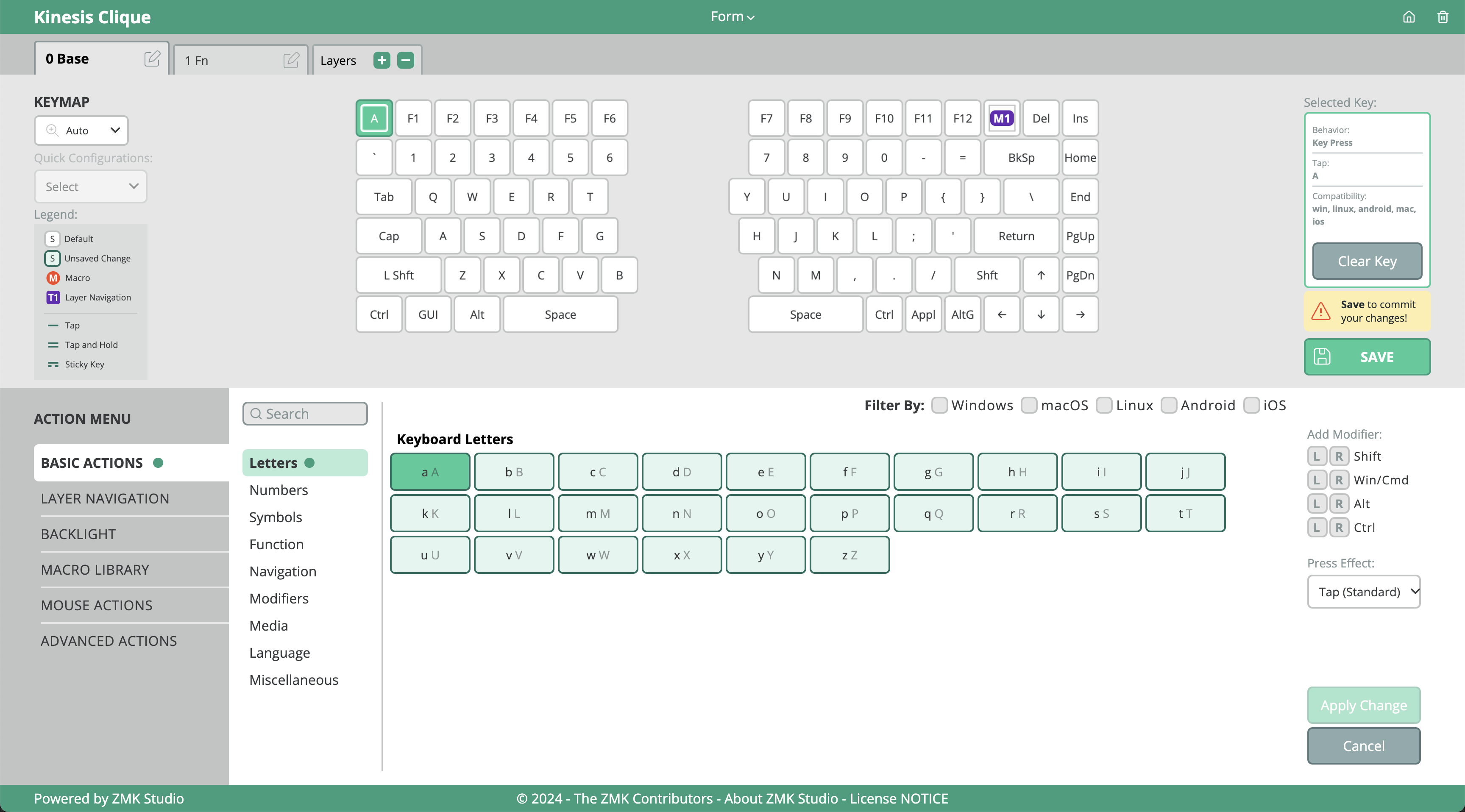 FORM Clique Upgrade - Kinesis
